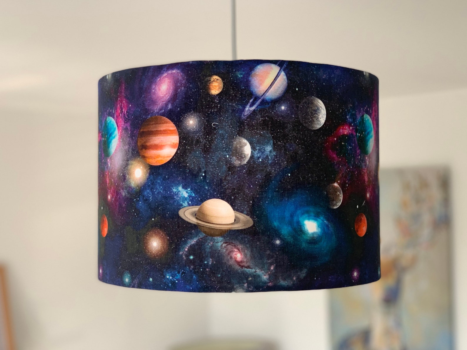 Space Lampshade Universe Lampshade Galaxy Lamp Stars - Etsy UK