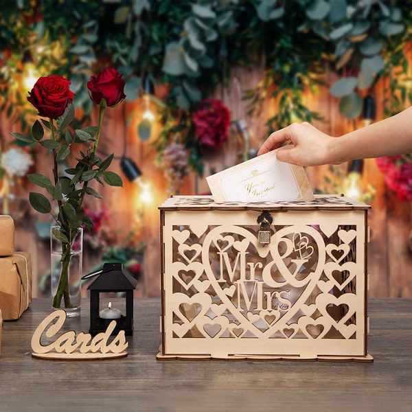 Reception Card Box - Etsy