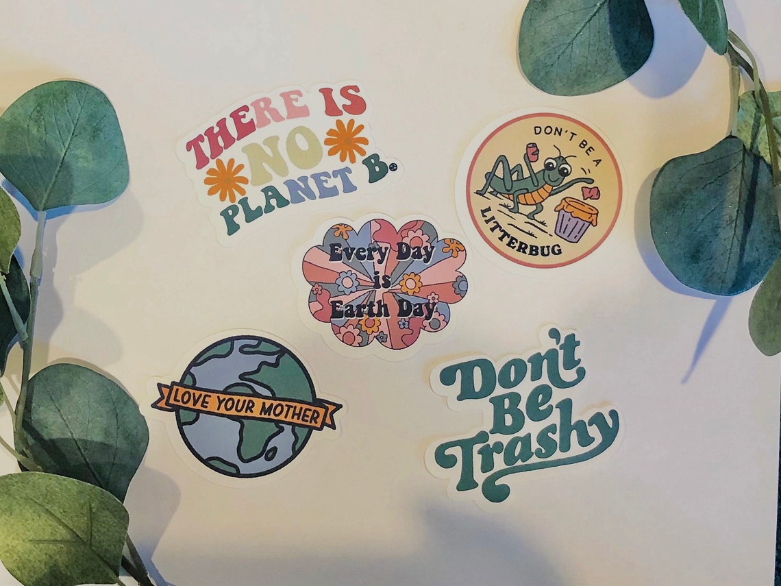 Love Your Planet Mini Sticker Pack - Etsy
