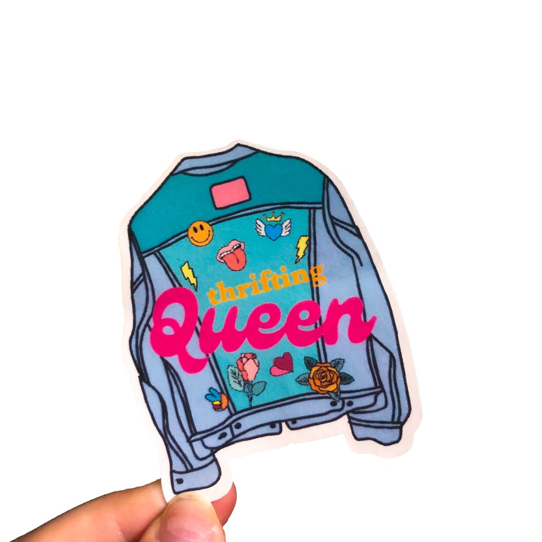 Thrifting Queen Sticker - Etsy