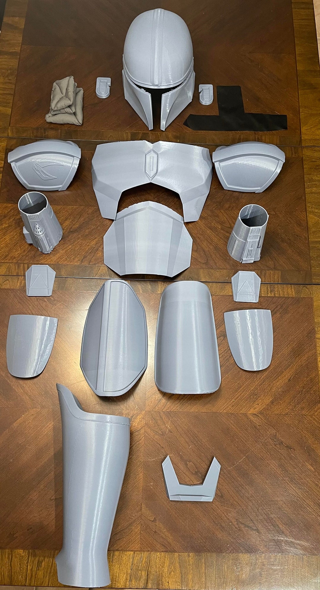 3D Printed Full Set Unfinished Mandalorian Armor (not Sanded or Painted) - Etsy