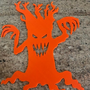 3D Printed Wall Art spooky Tree - Etsy
