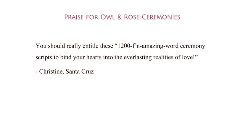 Unique Wedding Ceremony Script Happily Ever After, Reimagined Celebrant ...