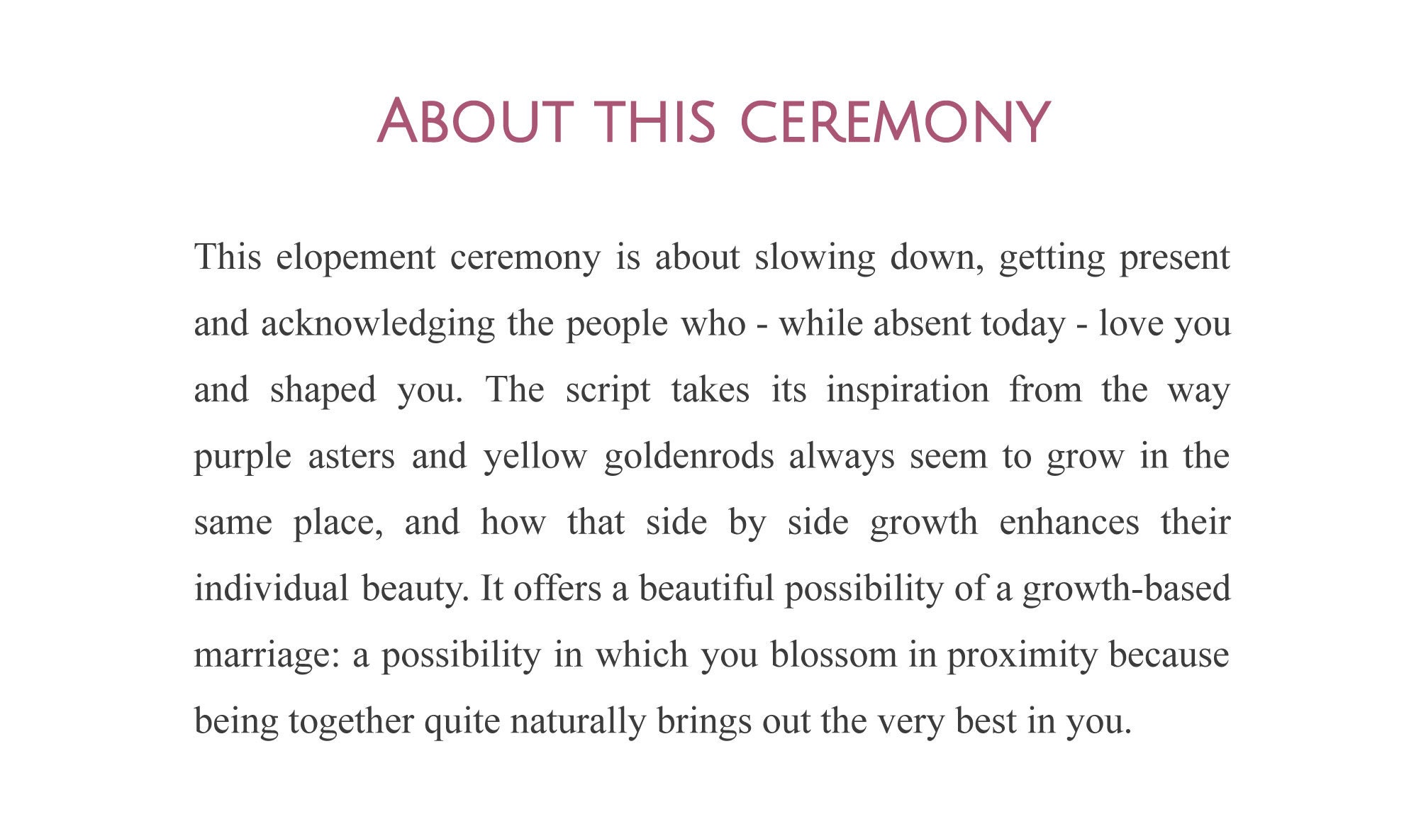 Elope Script | A Magificent Coupling | Elopement Script | Elopement ...