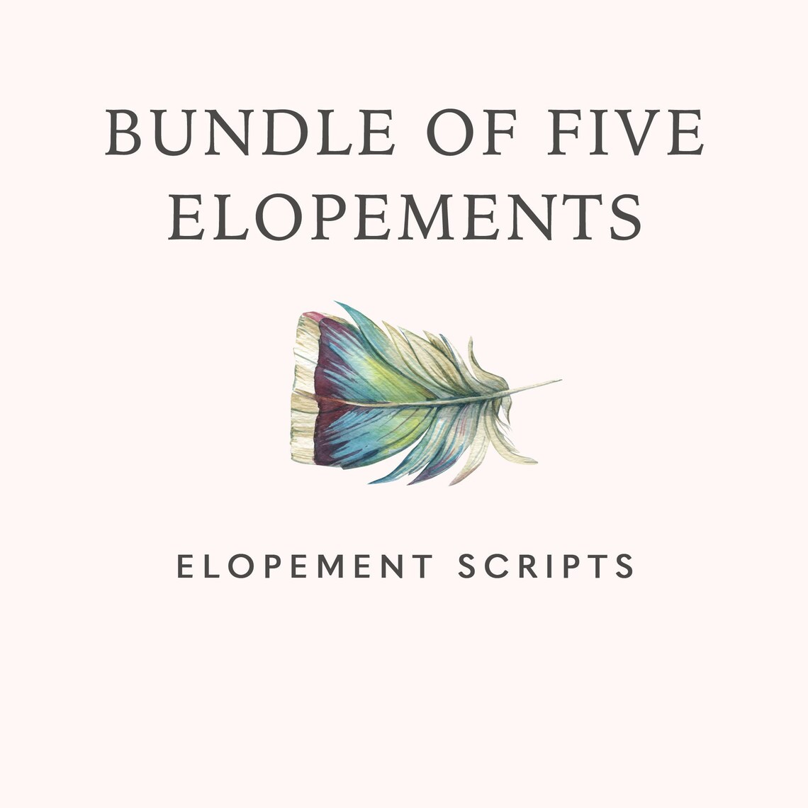 Elopement Ceremony Script Bundle Elopement Script PDF Bundle - Etsy