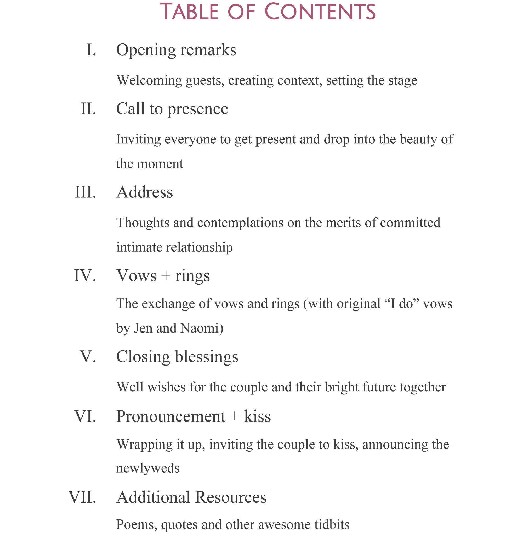 Non Traditional Wedding Officiant Script | How Love Makes You Wise ...