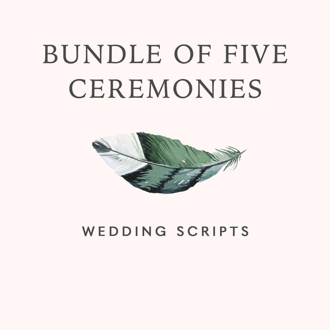 Five Sample Wedding Ceremony Scripts Ceremony Script PDF - Etsy