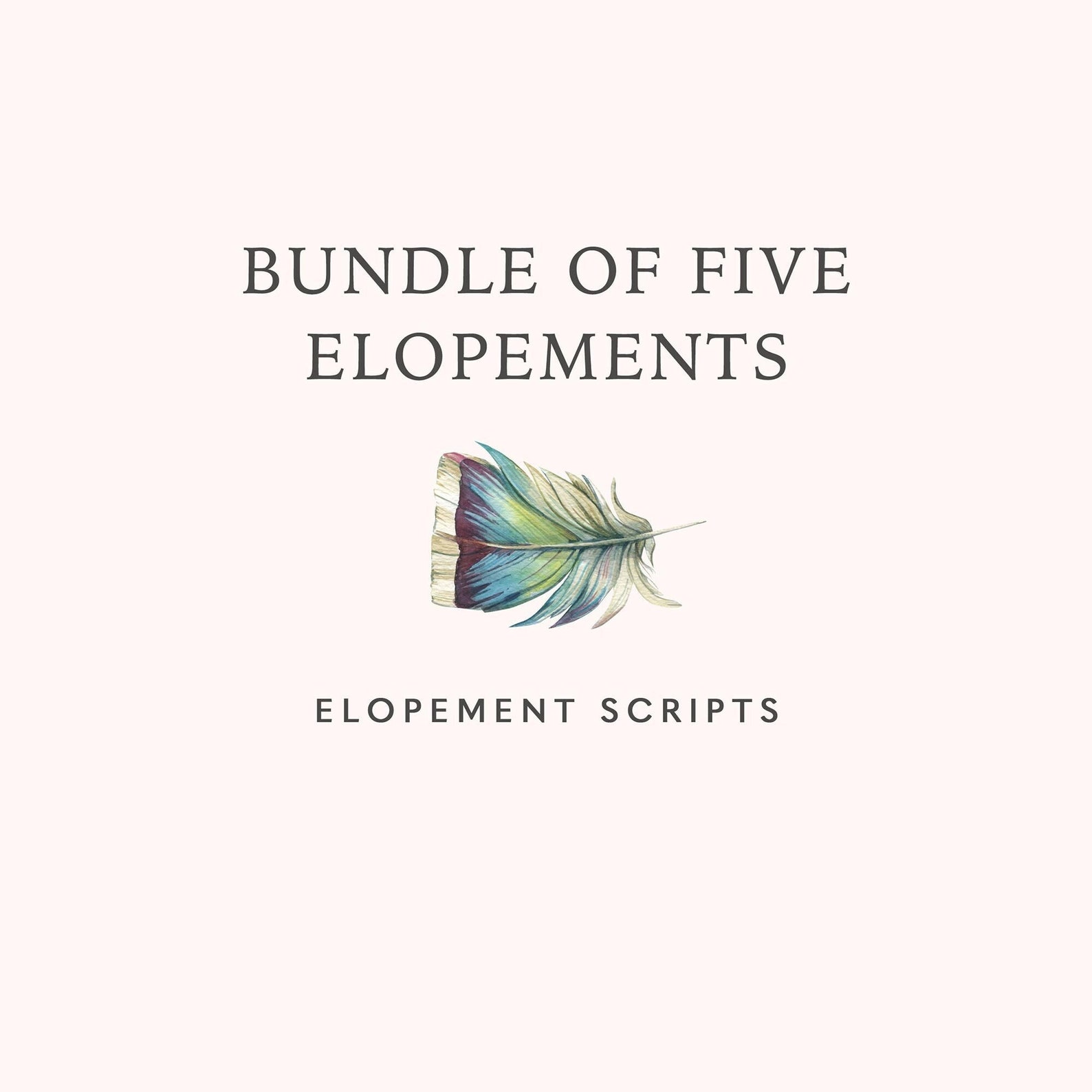 Elopement Ceremony Script Bundle | Editable Ceremony Scripts for ...