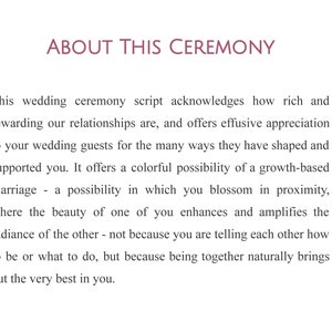 Nature Inspired Wedding Officiant Script for Your Non Traditional, Non ...