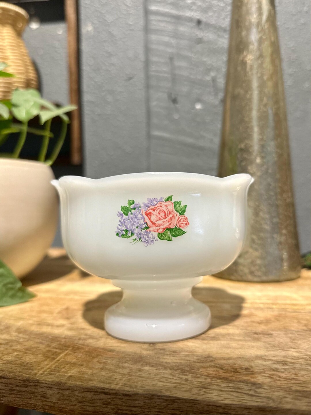 70's Vintage Avon Rose Pattern Dish Vintage Trinket Dish Avon ...