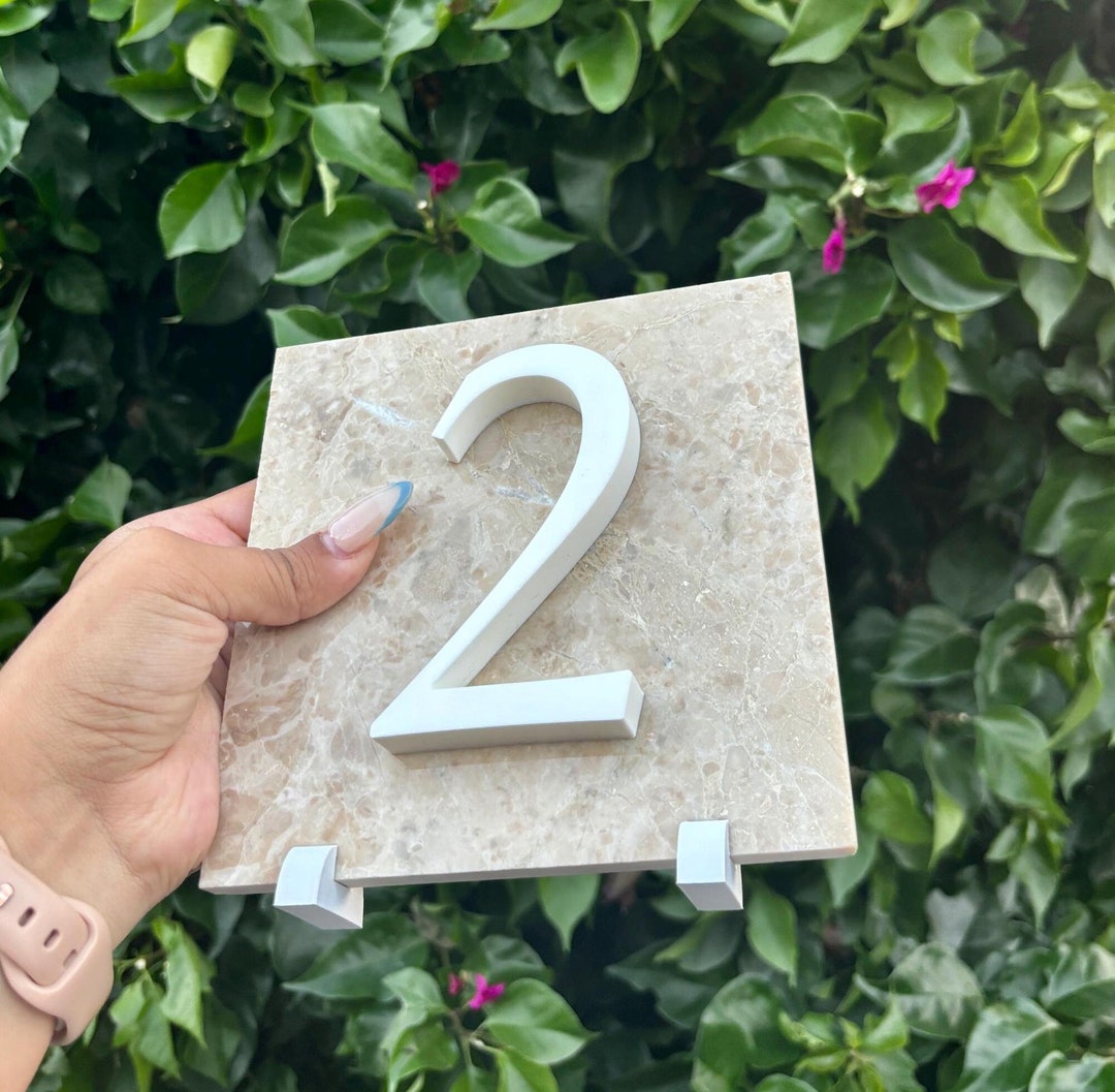 3D Numbers | 3D Printed Numbers | Table Numbers | Centerpieces ...