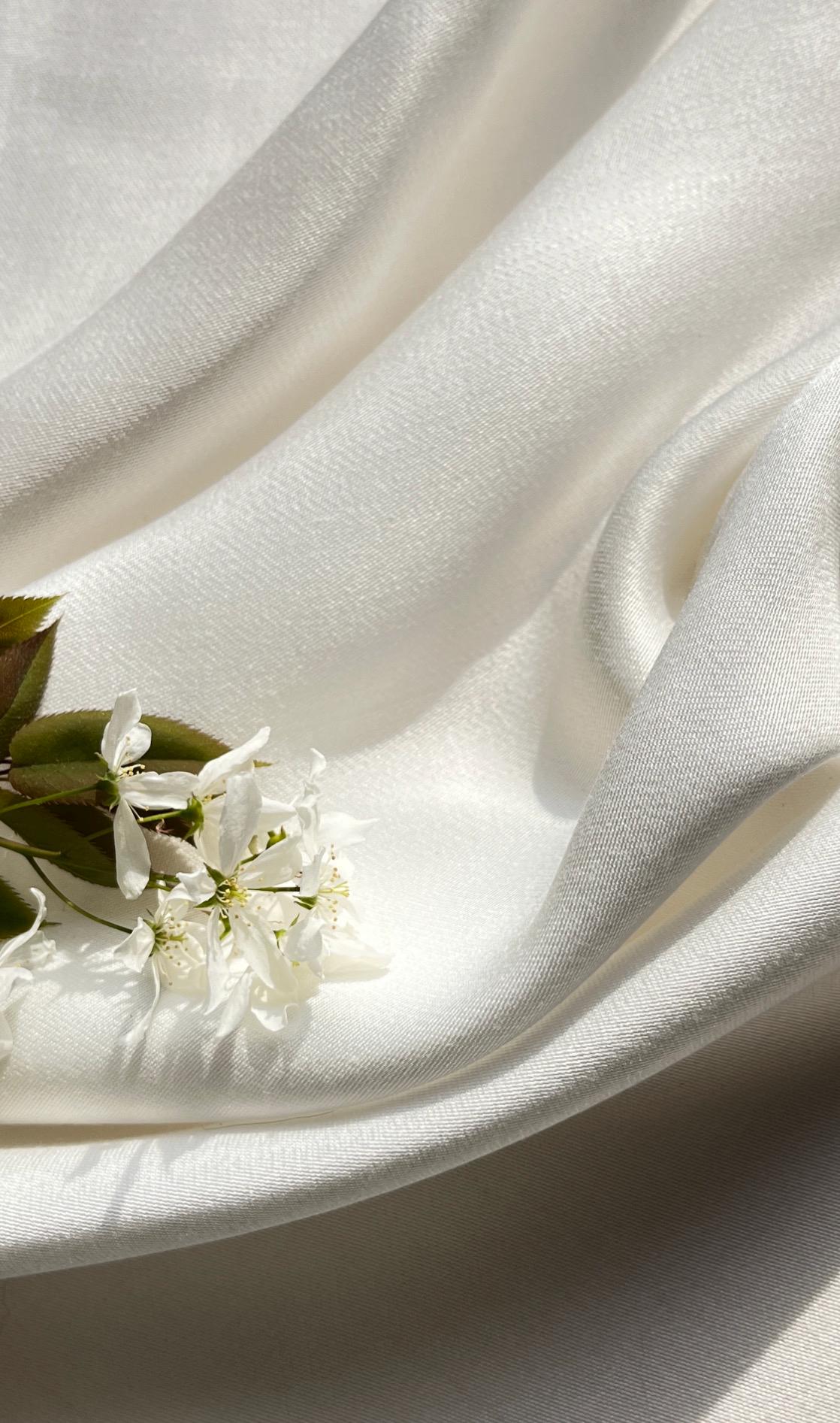Organic Lotus Stem Silk Satin Fabric Ethical Zero Waste Cruelty Free ...