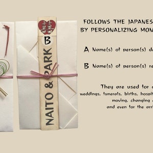 Japanese Oriental Wedding Cash Envelope With Awaji Musubi Knot ...