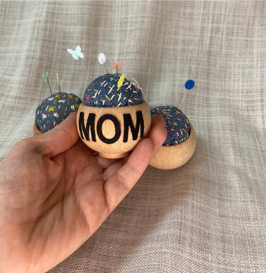 DIY Easy Embroidery Pin Cushion Kit Sashiko and Felt Letters to ...