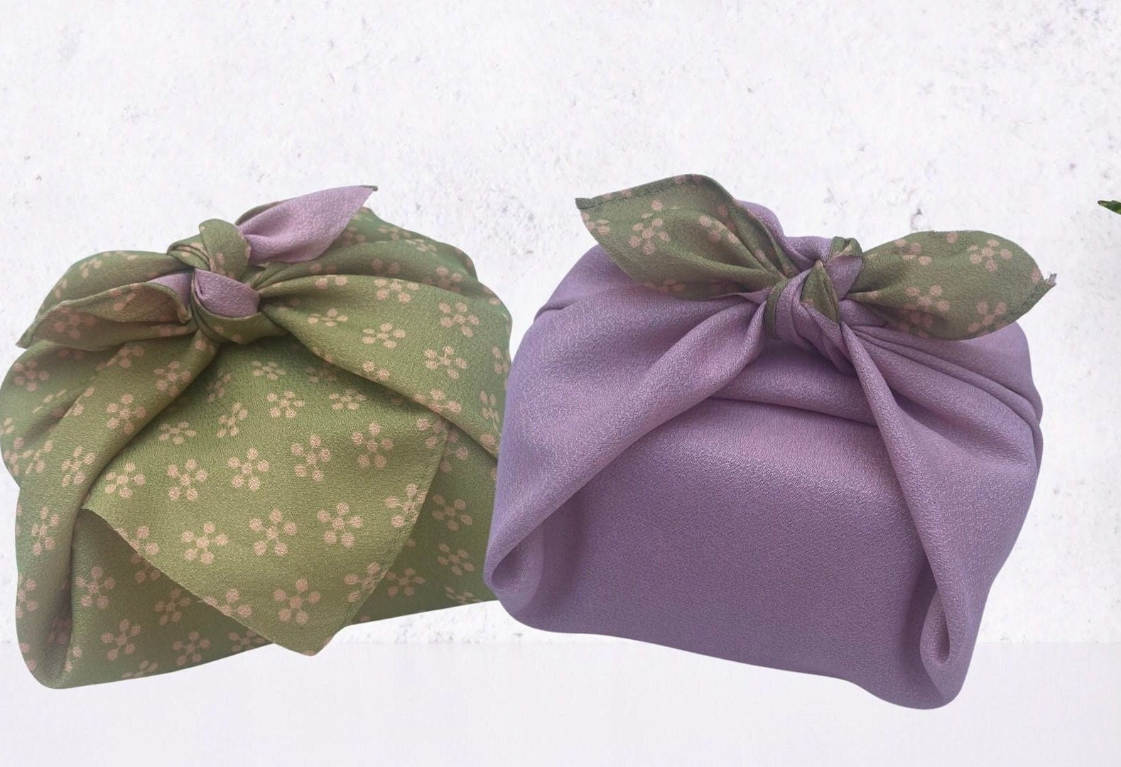 Reversible Japanese Green and Pink Reversible Gift Wrapping Cloth ...