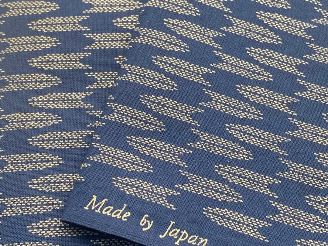 Japanese Blue Cotton Fabric With Arrows Motif, Patchwork Fabric With ...