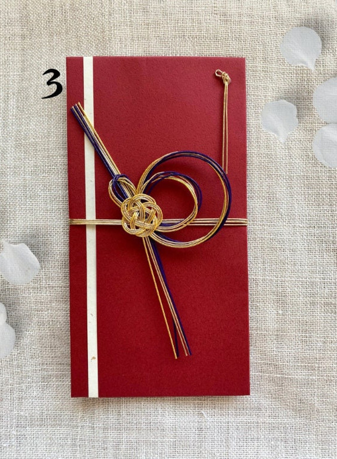 Personalized Japanese Decorative Red Envelope With Mizuhiki Decorative ...