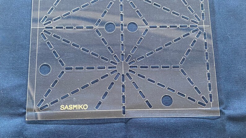 Sashiko Asanoha Stencil, Japanese Leave Pattern for Embroidery ...