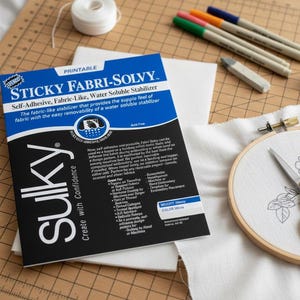 NEW Sheets Peel and Stick Embroidery Paper Sticky Fabri Solvy Printable ...