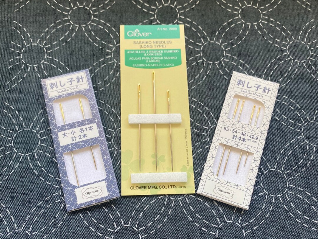 Japanese Sashiko Gold Eye Needles Set for Hand Sewing and Embroidery ...