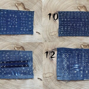 Boro Indigo Blue Patches for Jackets, Jeans or Backpacks Hand Sewn ...