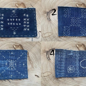 Boro Indigo Blue Patches for Jackets, Jeans or Backpacks Hand Sewn ...