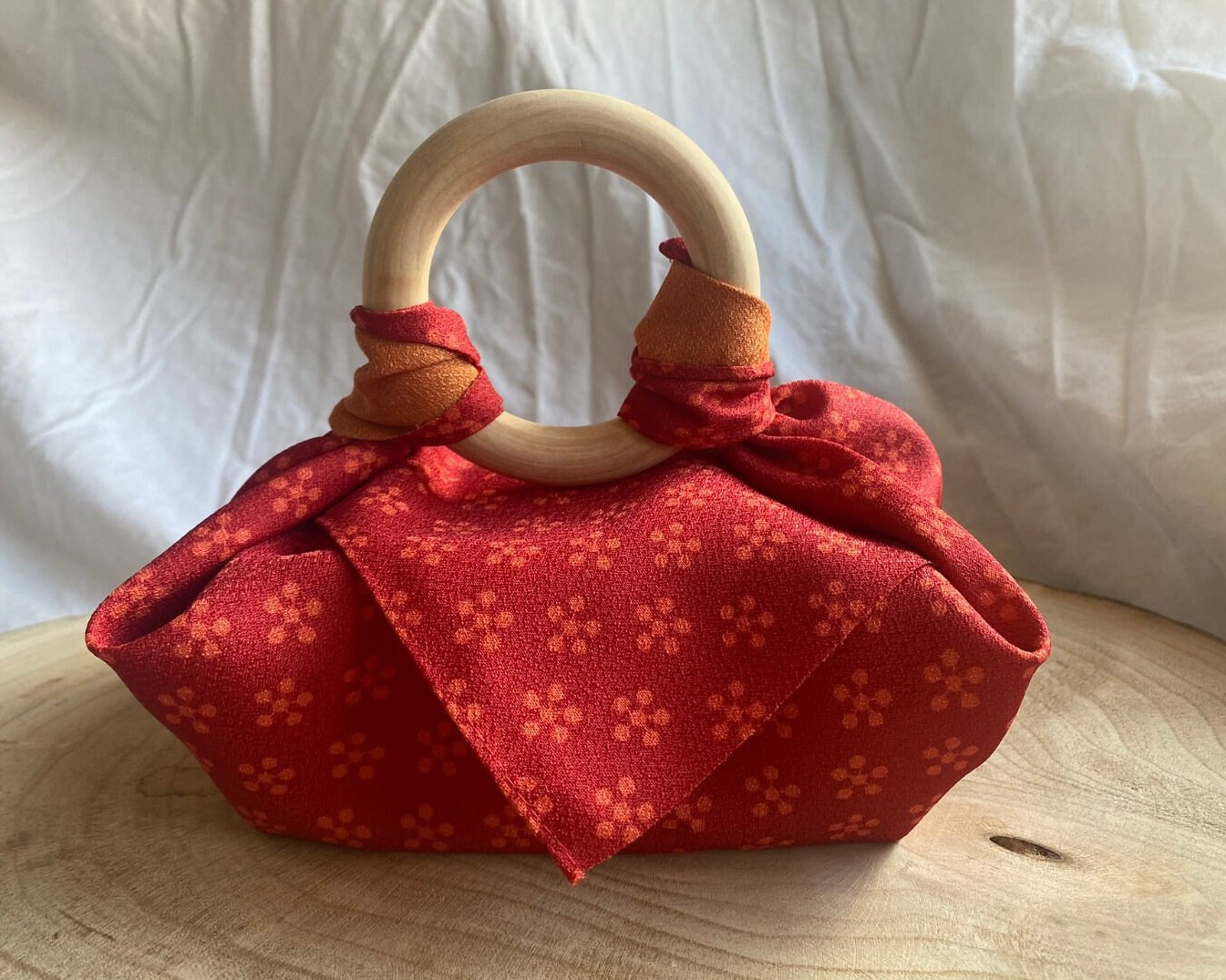 Reversible Japanese Green and Pink Reversible Gift Wrapping Cloth ...