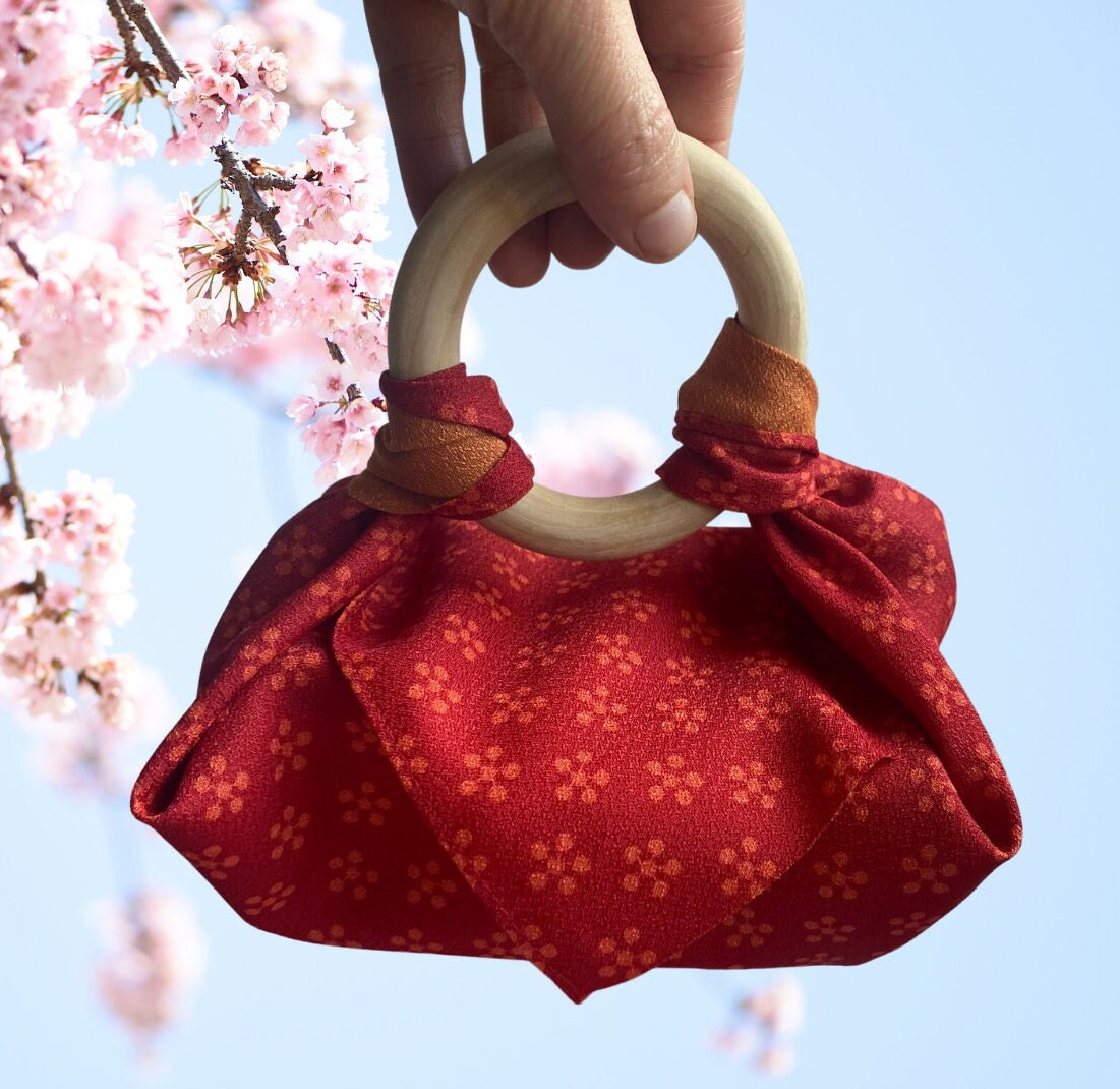 Reversible Japanese Green and Pink Reversible Gift Wrapping Cloth ...