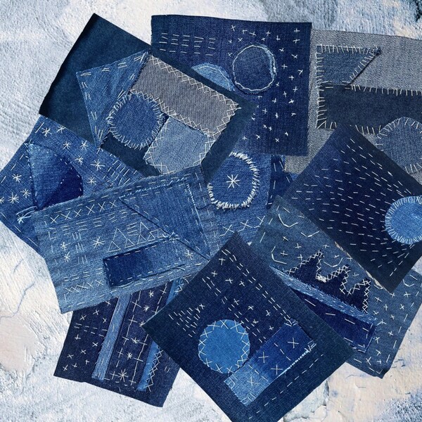 Sashiko Fabric - Etsy