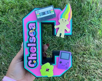 90s 3d Letters - Etsy