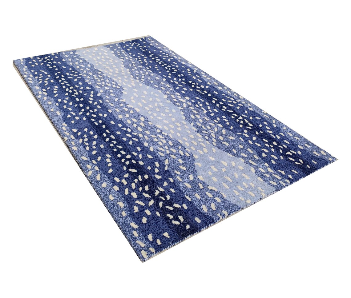 100% Wool Rug Antelope Animal Like Print Hand Tufted Area Rug - Etsy