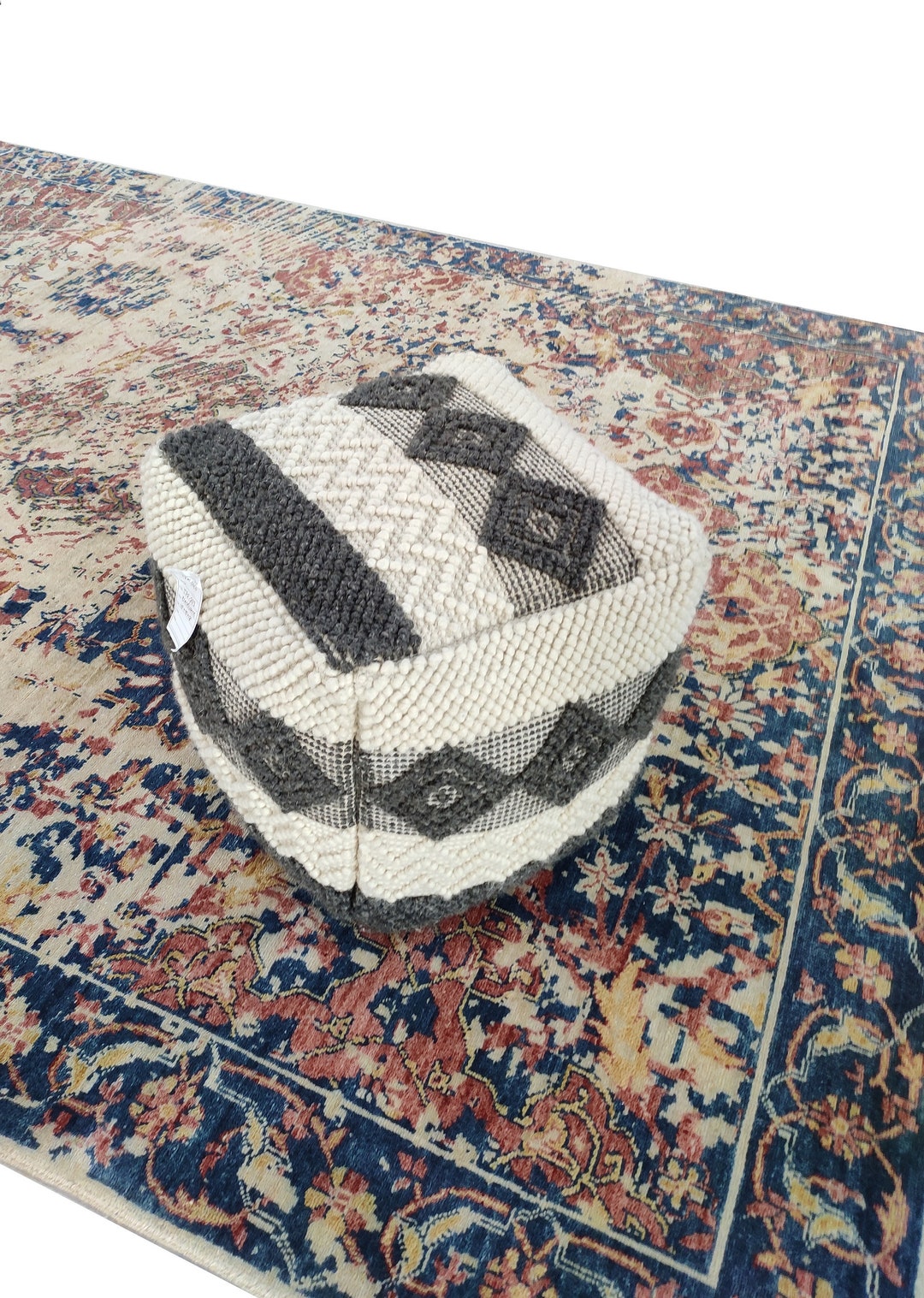 Awesome BOHO Pouf Ottoman Handmade Perfect for Boho Decor - Etsy