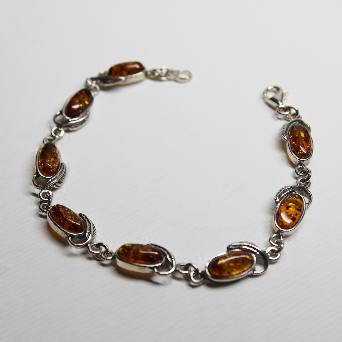 Bernstein Armband in Silber Fassung 925 Amber bracelet with - Etsy.de