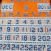 Canvas Calendar/personalized Calendar/ Sewn With Yarn/ Plastic Canvas ...