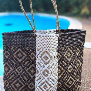 Venus XL Tote Bag | Jumbo Mexican Plastic Woven Bag| Shoulder Bag ...