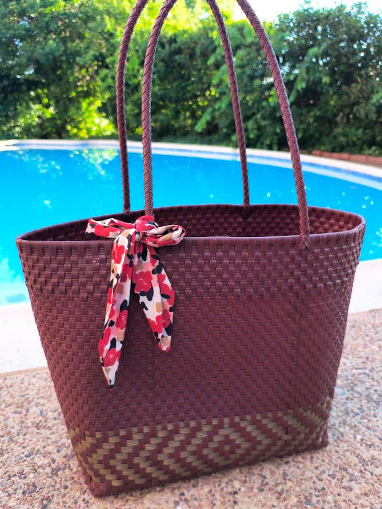 Venus XL Tote Bag | Jumbo Mexican Plastic Woven Bag| Shoulder Bag ...