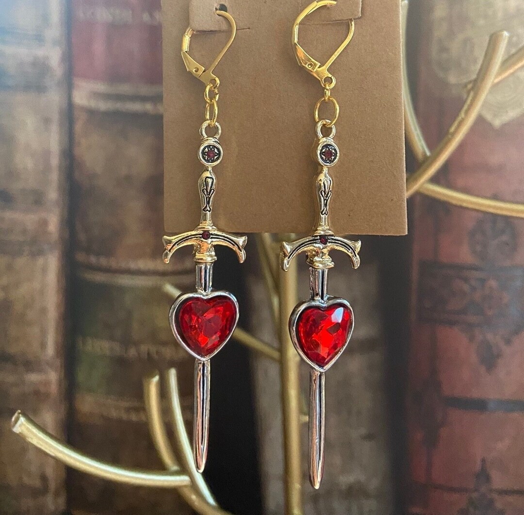 Tog Inspired Aelin "fireheart" Sword Earrings - Etsy