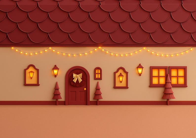 Advent Calendar House Template | DIY Paper Christmas Village (pdf, Png ...