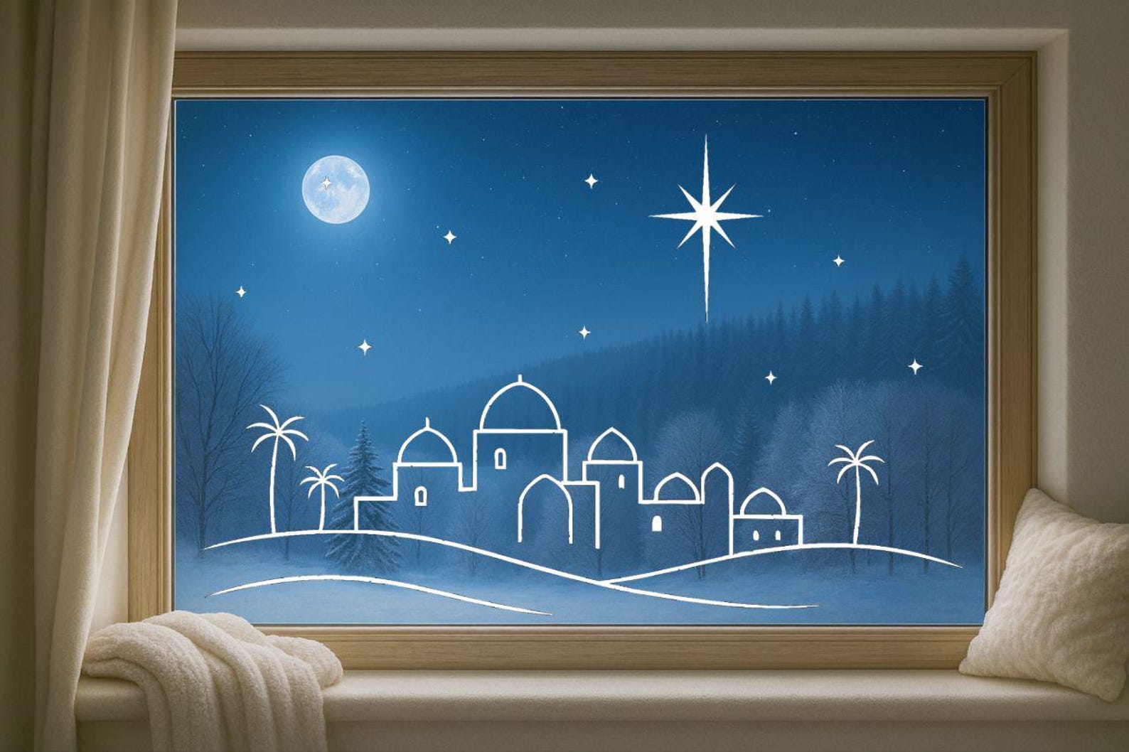 Nativity Christmas Window Stencils, Marker Tracing Templates (PNG PDF ...