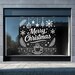 Merry Christmas Window Stencil | Holiday Cafe Decor (printable Template ...