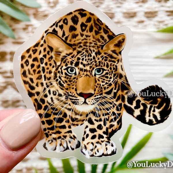 Leopard Sticker - Etsy
