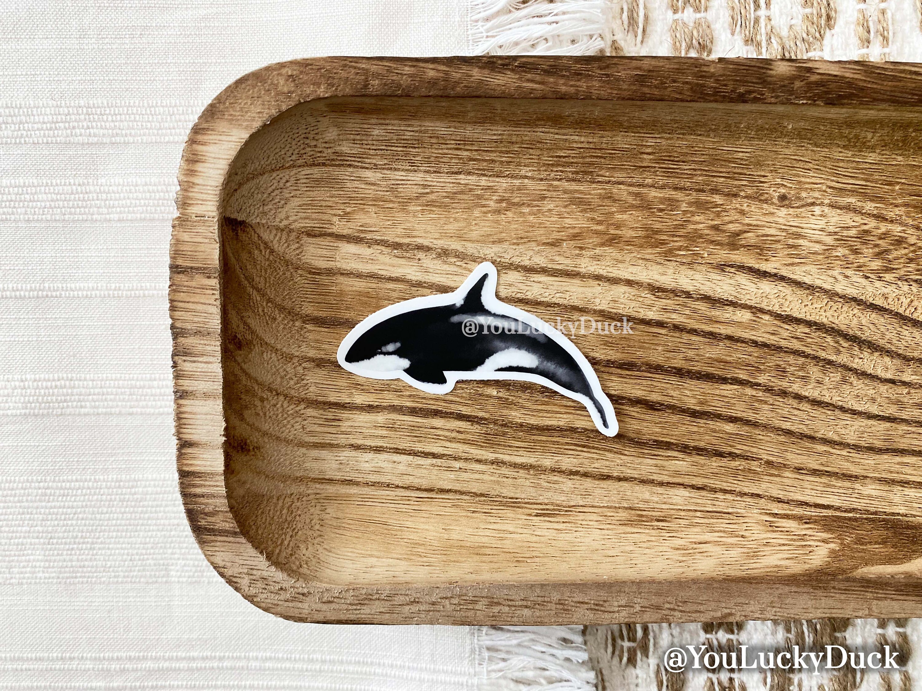 Orca Whale Weatherproof Matte Vinyl Sticker Killer Whale - Etsy