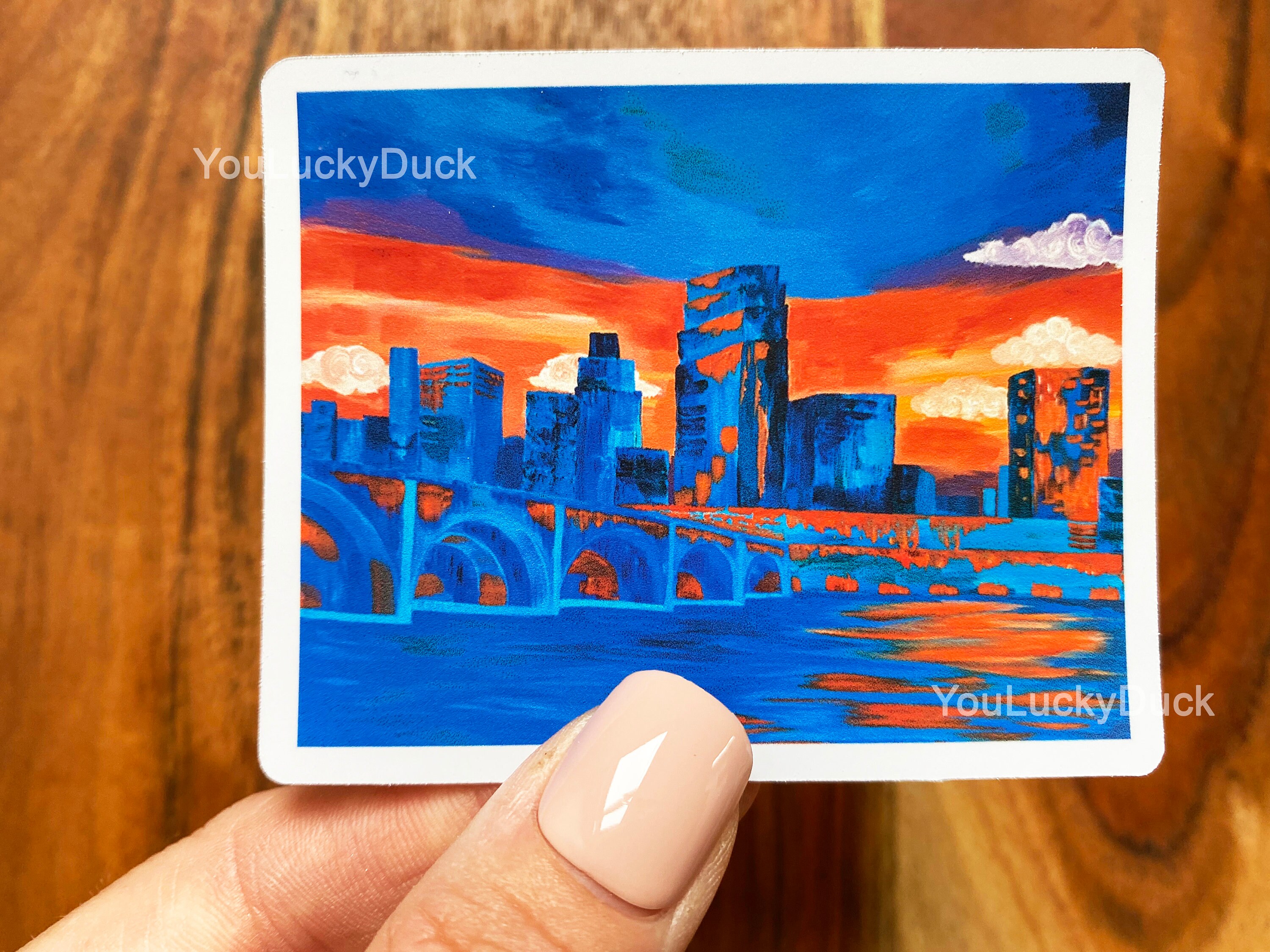 Minneapolis Sticker / Skyline Sticker / MN / Minnesota / Matte | Etsy