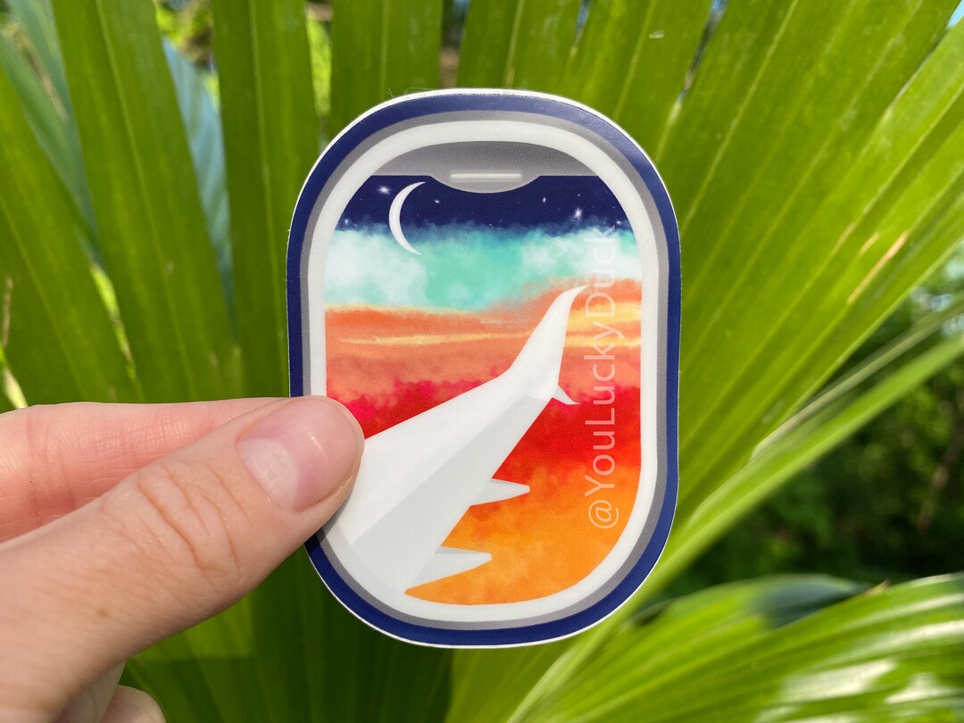 Plane Window Sticker / Waterproof / Hydroflask / Vinyl Sticker ...