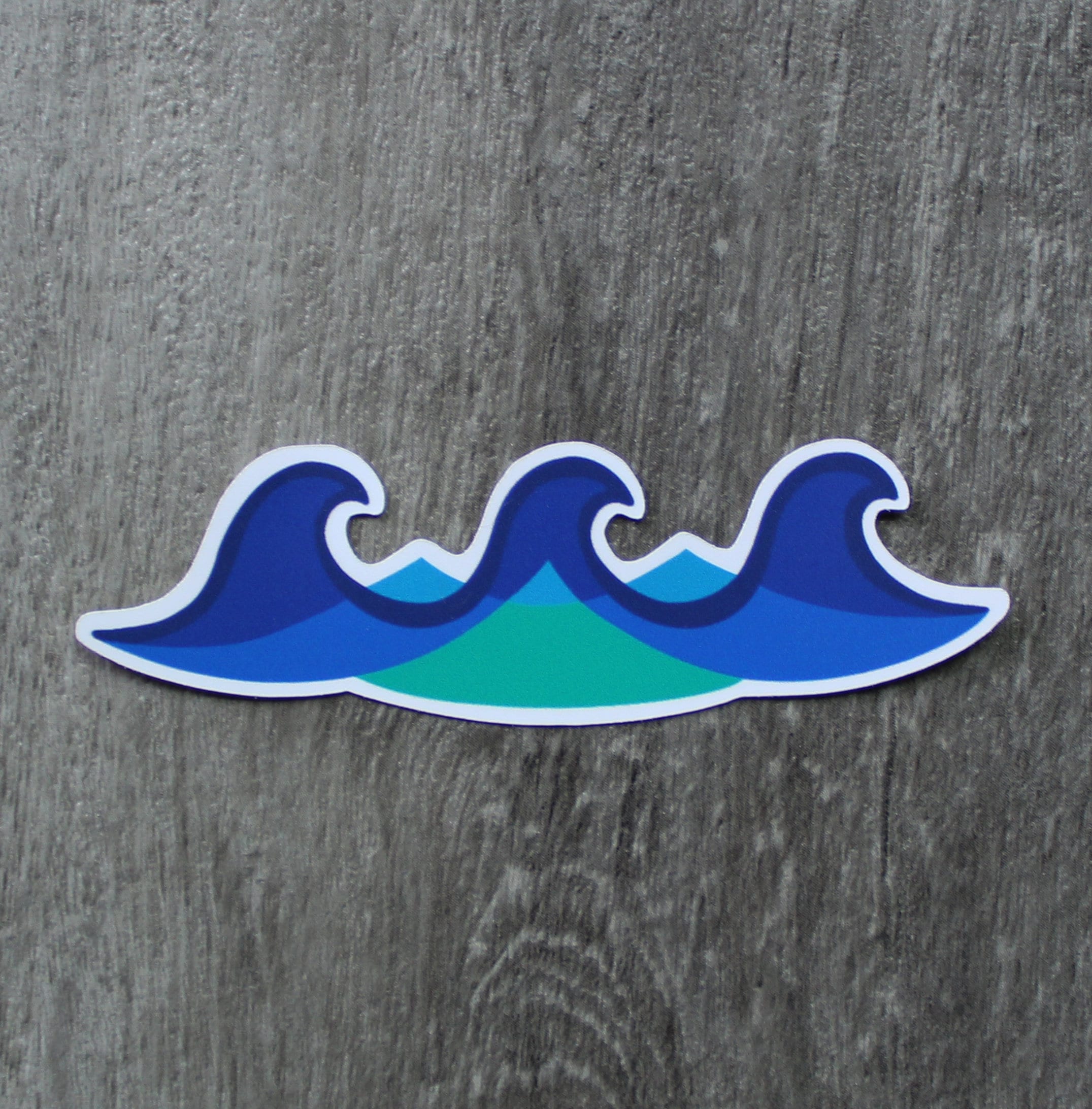 Waves Sticker / Ocean Sticker / Waves / Wave / Blue and Teal | Etsy