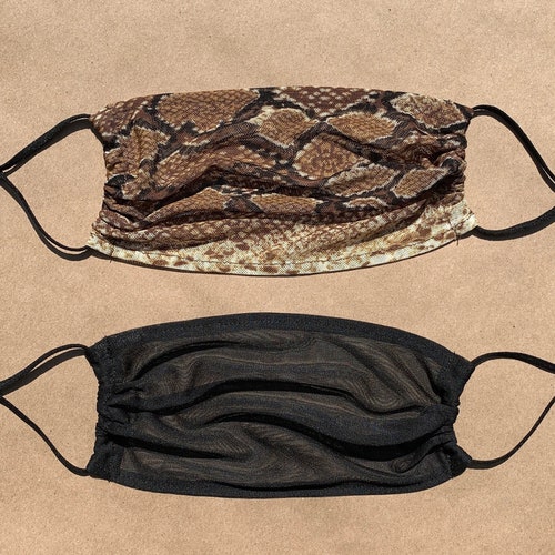 Floral Fishnet Sheer Face Mask One Layer See-through - Etsy