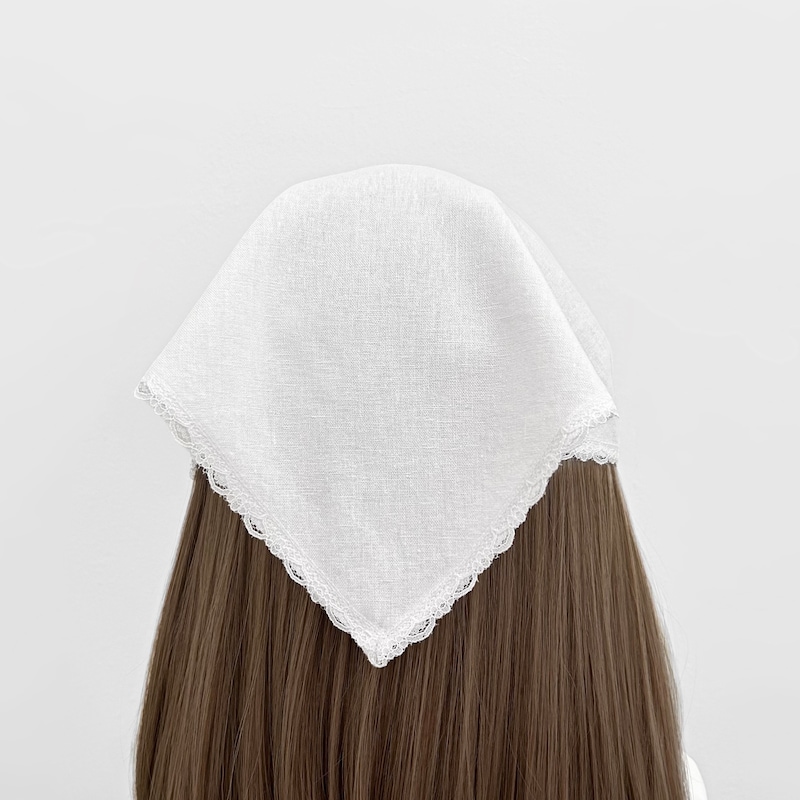White Lace Bandanas - Etsy