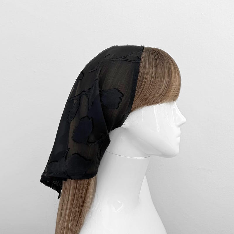 Chiffon Triangle Bandana - Etsy