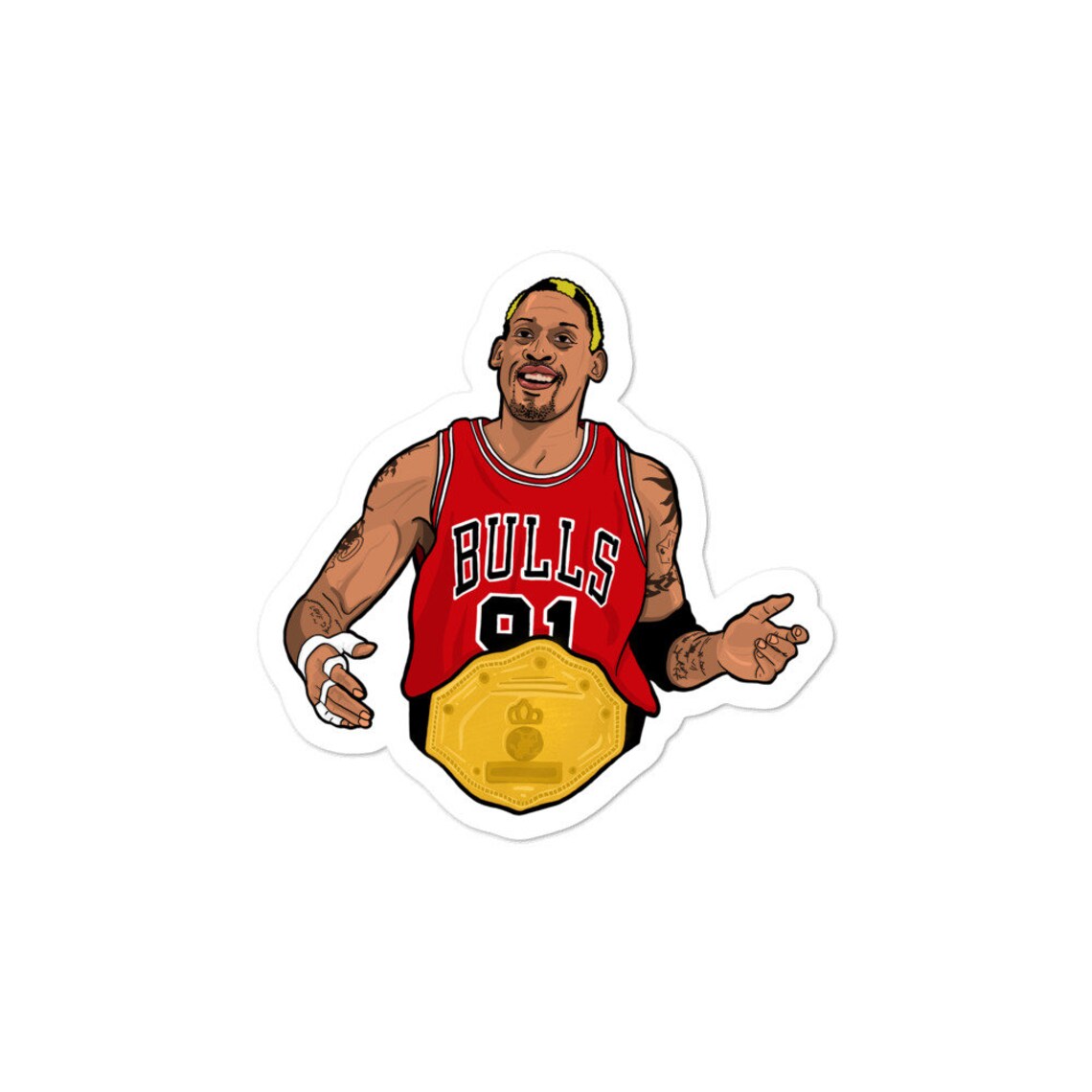 Dennis Rodman Sticker the Last Dance Chicago Bulls | Etsy