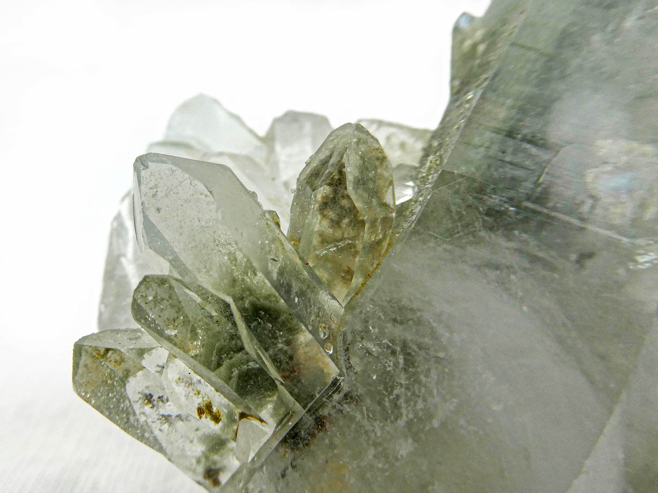 Chlorite Quartz Crystal Specimen: Raw Green Lodolite Cluster - Etsy ...